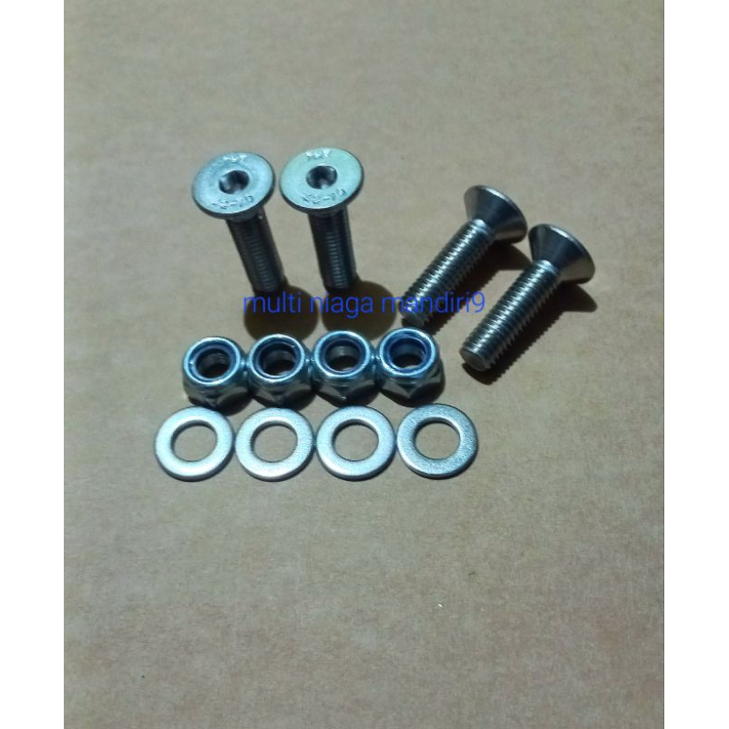 Jual ( 1set 4pcs ) baut gear belakang rubahan baut Lstainlees untuk klx ...