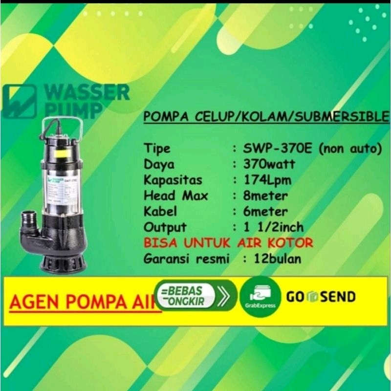 Jual Pompa Celup Air Kotor SWP-370E (non auto) | Shopee Indonesia