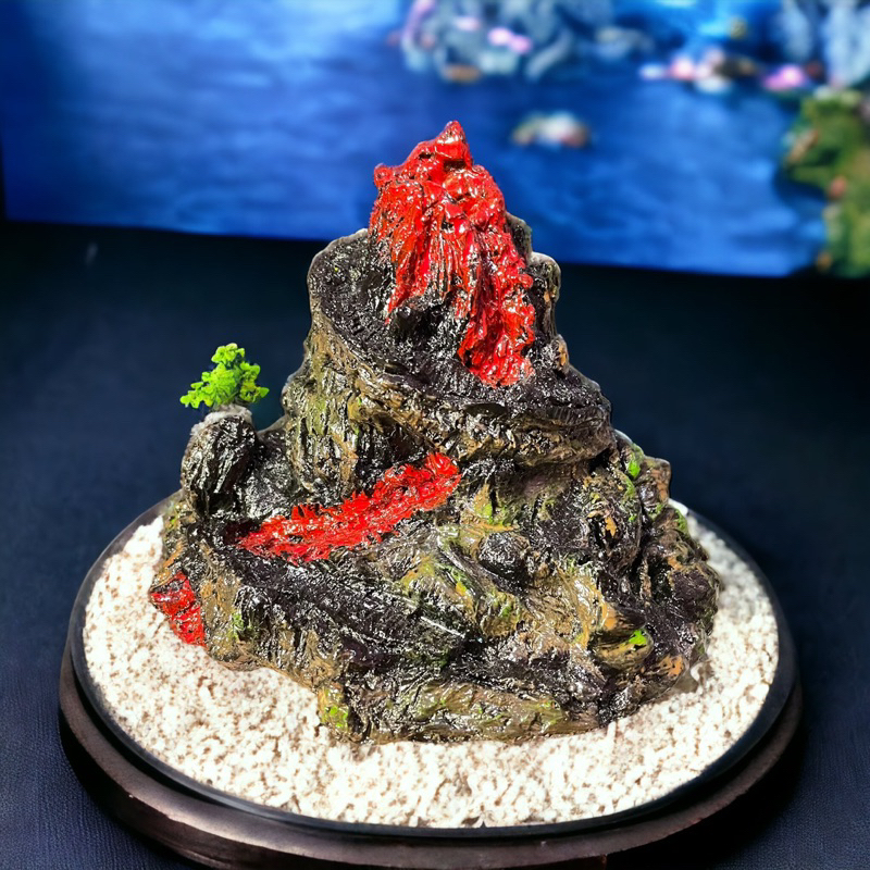 Jual Hiasan Aquarium Gunung Berapi Meletus / Dekorasi Miniatur Pajangan ...
