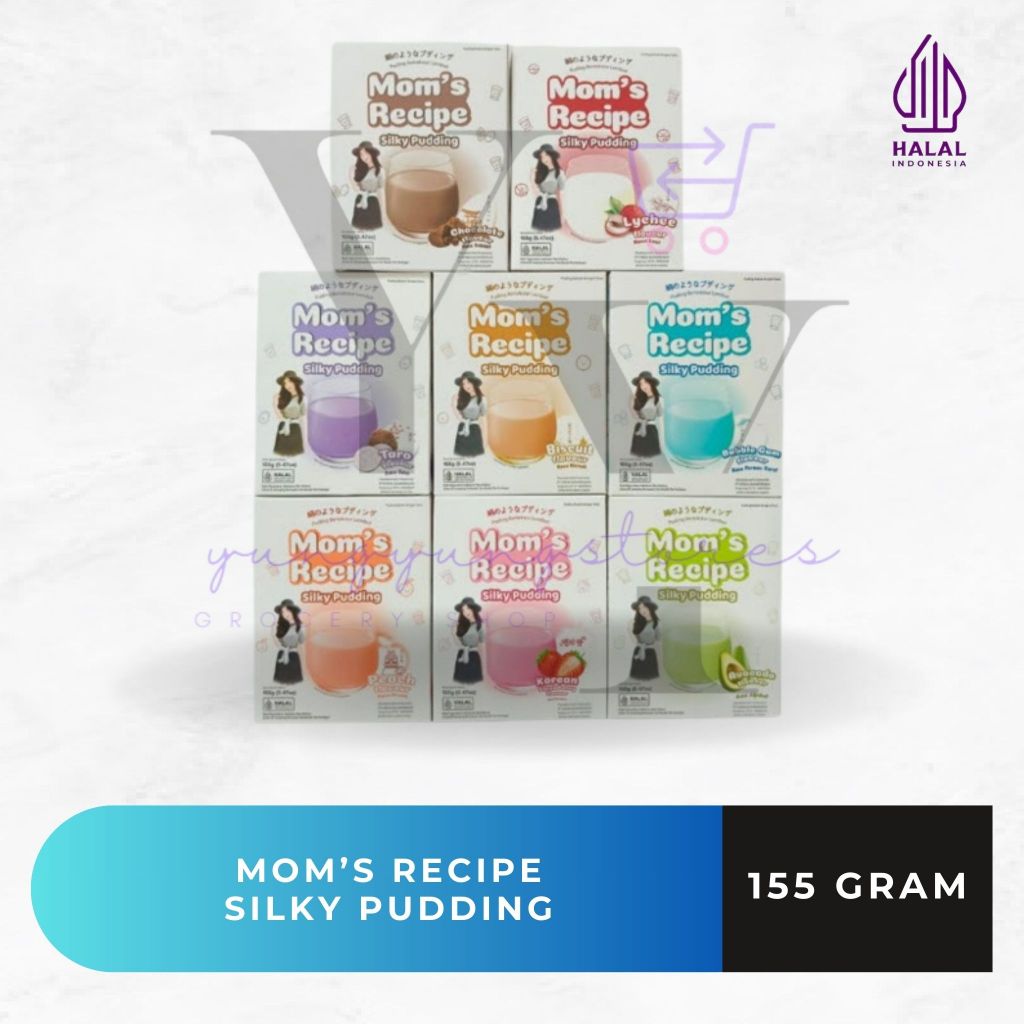 Jual Mom's Recipe Silky Pudding Chocolate Avocado Taro Leci Bubble Gum ...