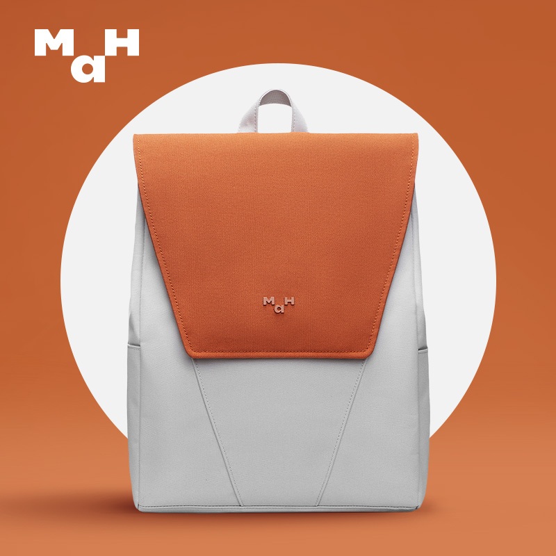 Jual MAH Contrast Color Backpack Tas Wanita School Bag 14 (") | Shopee ...