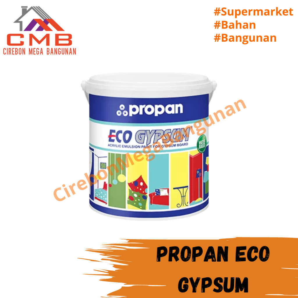 Jual PROPAN ECO GYPSUM 5KG / CAT PLAFON / CAT PROPAN / GYPSUM / CAT ...