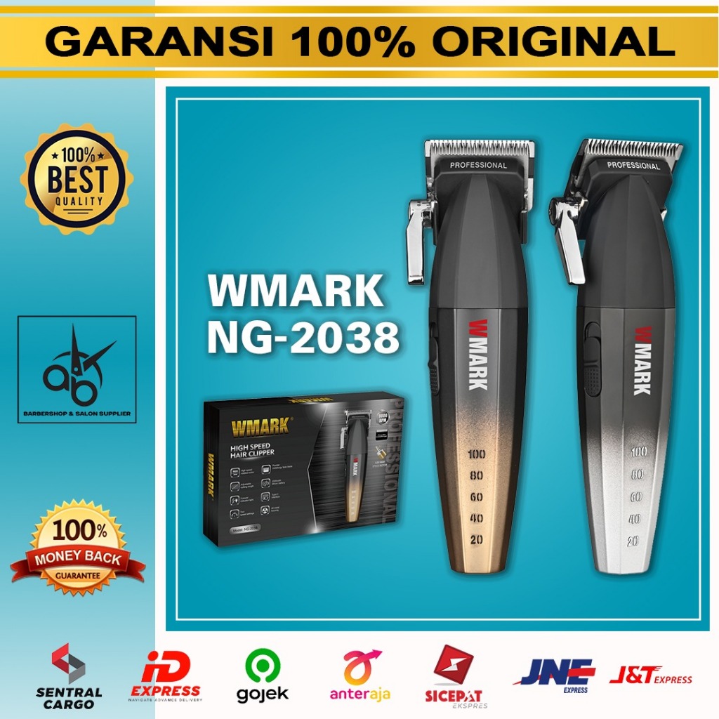Jual Wmark NG 2038 Hair Clipper Cordless Set Barbershop Alat Cukur Rambut 9000 RPM | Shopee ...