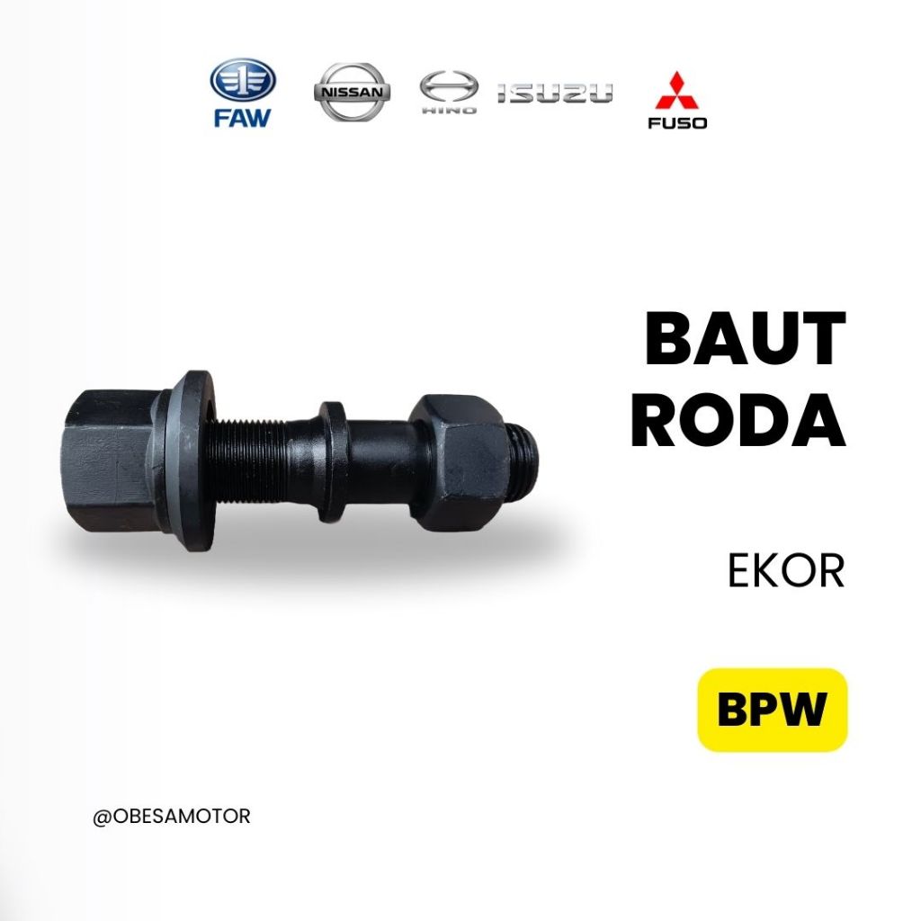 Jual BAUT RODA BPW /BAUT RODA / WHEEL BOLT/BAUT RODA HJ/BAUT RODA ...