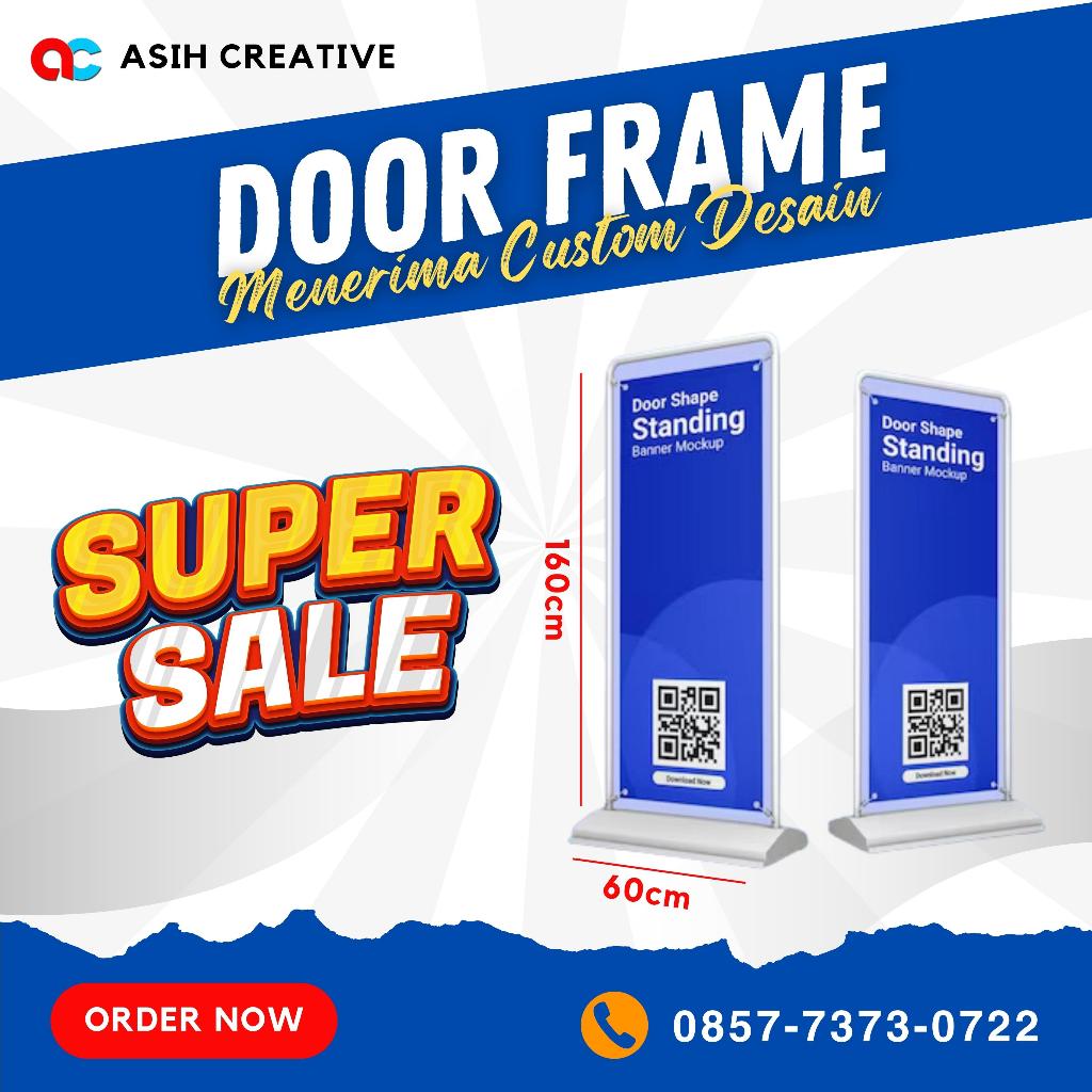 Jual Stand Door Frame Banner / Stand Banner / Hanger Banner | Shopee ...