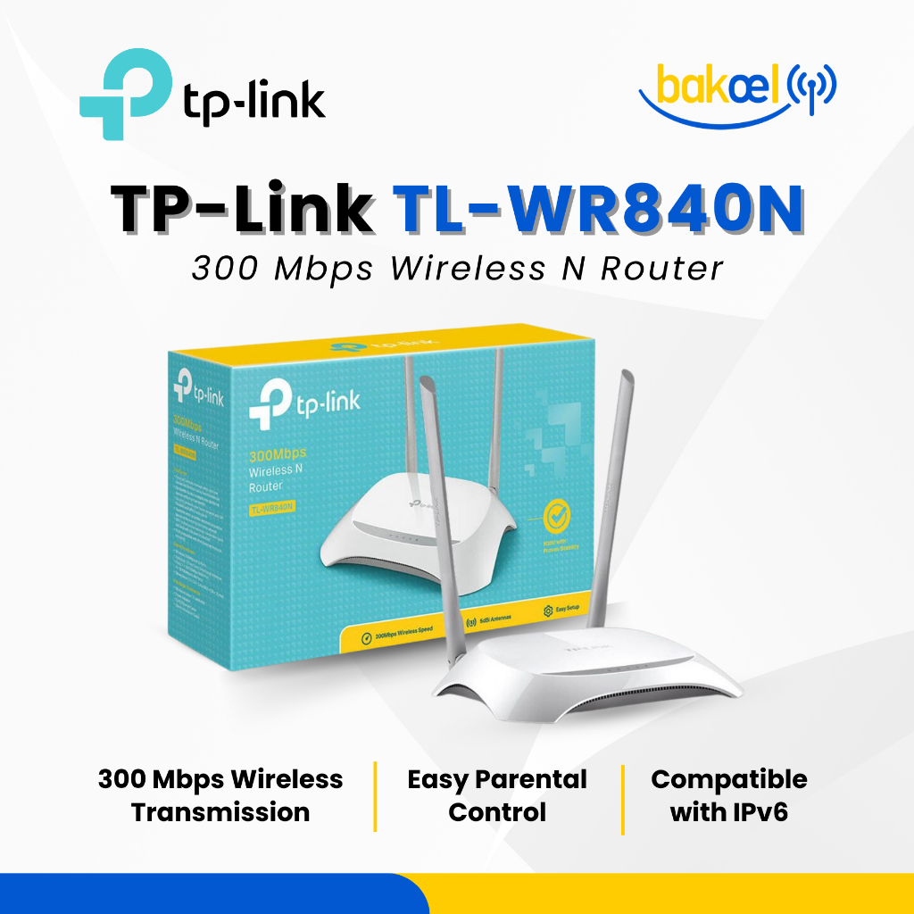 Jual TP-Link TL-WR840N - 300 Mbps Wireless Wi-Fi 4 Router | Shopee ...