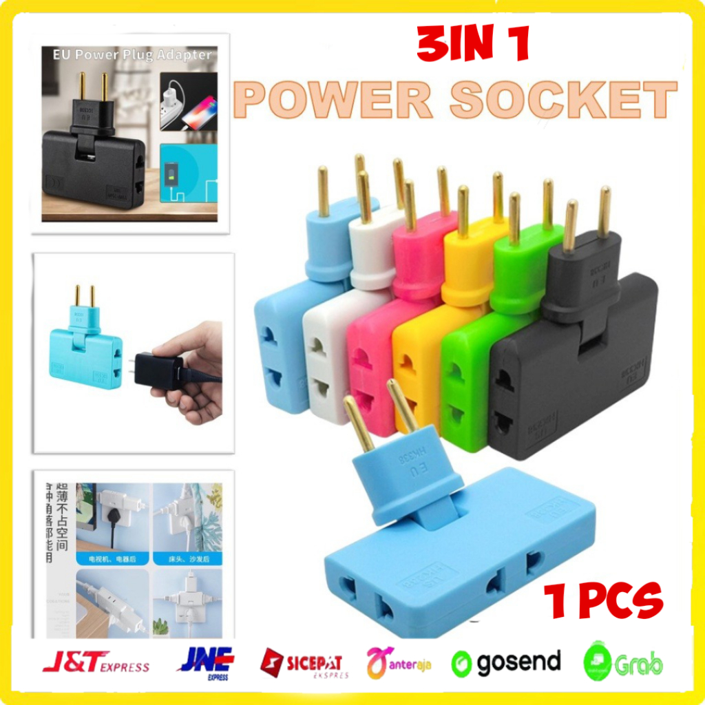 Jual Power Socket Plug In Stop Kontak Steker Lipat Colokan Kontak ...