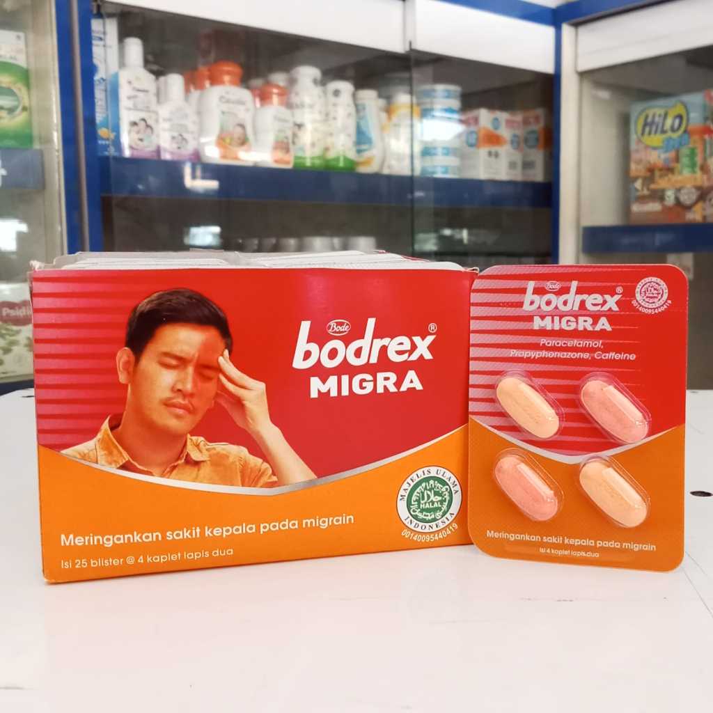 Jual BODREX Migra Strip isi 4 kaplet | Shopee Indonesia