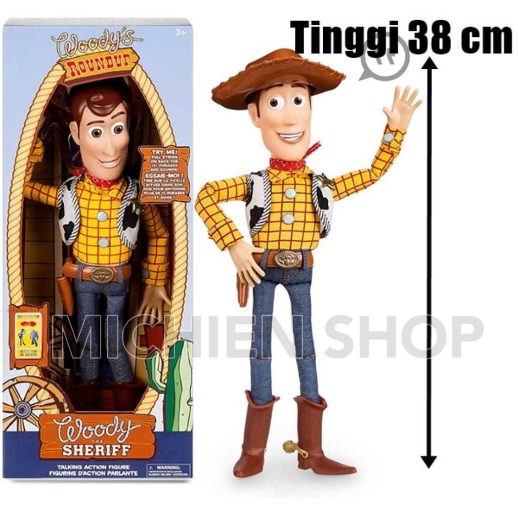 Jual Figure Boneka Toy Story Talking Woody Original Disney Pixar ...