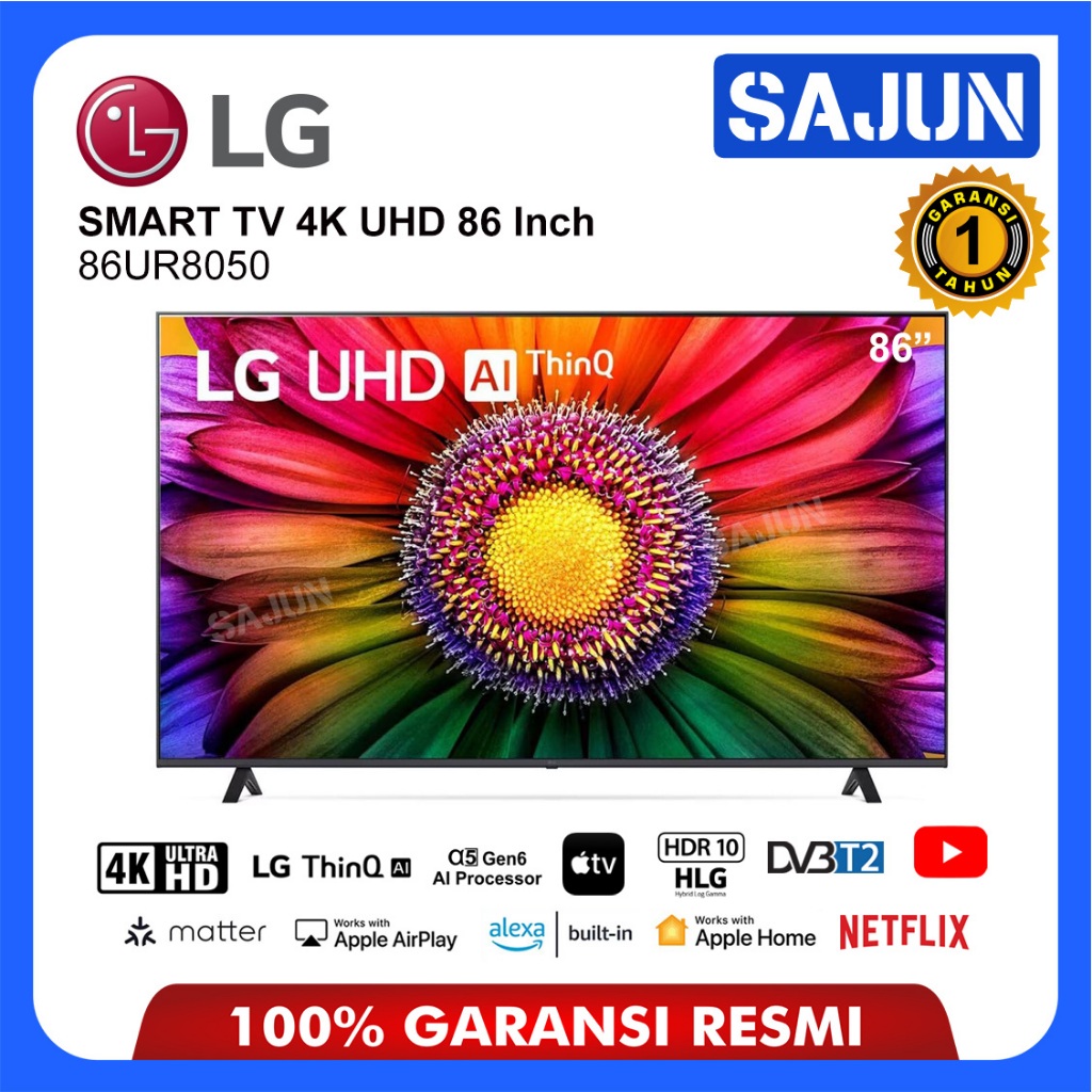 Jual LG Smart TV 86 Inch 86UR8050 UHD 4K ThinQ AI 86UR8050PSB - UR8050 ...