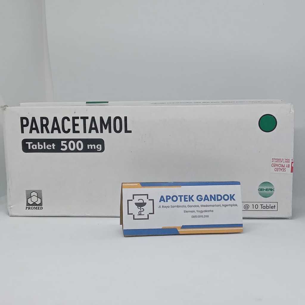 Jual Paracetamol Tablet Promed Obat Pusing, Sakit Kepala, Demam, dan ...