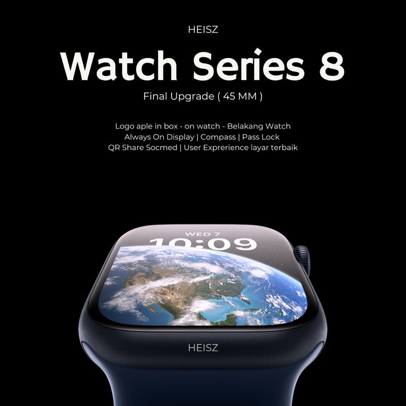 Jual HWatch Series 8 Bluetooth Smartwatch Full Touch Screen - Sports ...