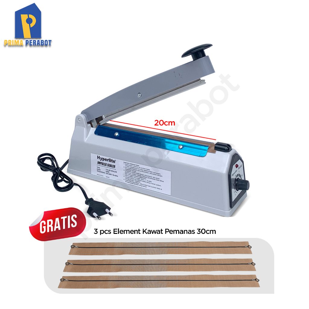 Jual Impulse Sealer Hyperlite Alat Press Plastik 20 cm Sealer makanan ...