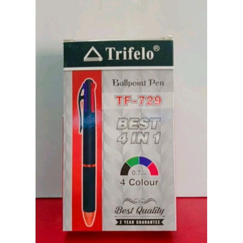 Jual BULPEN TRIFELO 4 WARNA TF-729 (12BIJI) | Shopee Indonesia