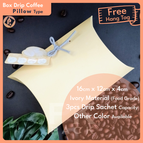 Jual Kemasan Box Kopi Drip Bag Sachet Coffee Pillow | Shopee Indonesia