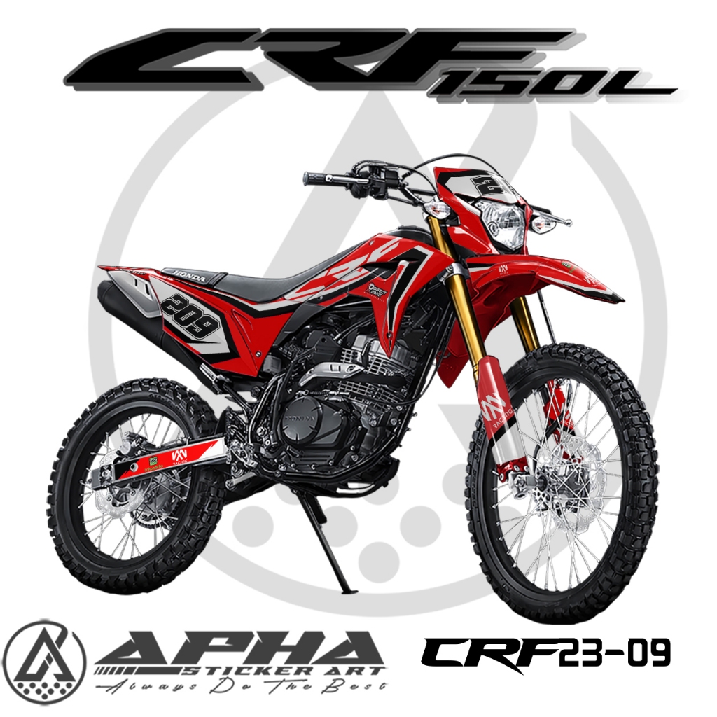 Jual STICKER DECAL CRF 150 L FULL BODY | STIKER SUPERMOTO | DECAL CRF 150 L TRAIL SUPERMOTO ...