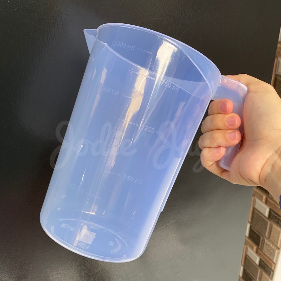 Jual Gelas Ukur Plastik 2 Liter 2Liter / Takar 2000mL 2000 mL(Bisa Tumpuk Antar Gelas) 250 350 ...