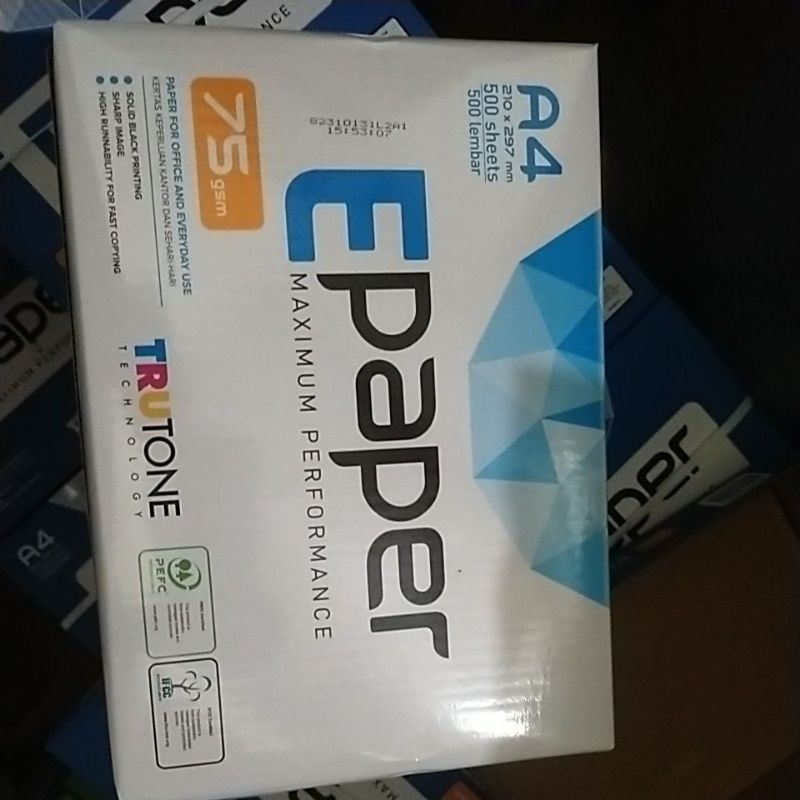 Jual kertas hvs A4 75 gsm epaper / 75 gram e-paper / e paper copy paper | Shopee Indonesia