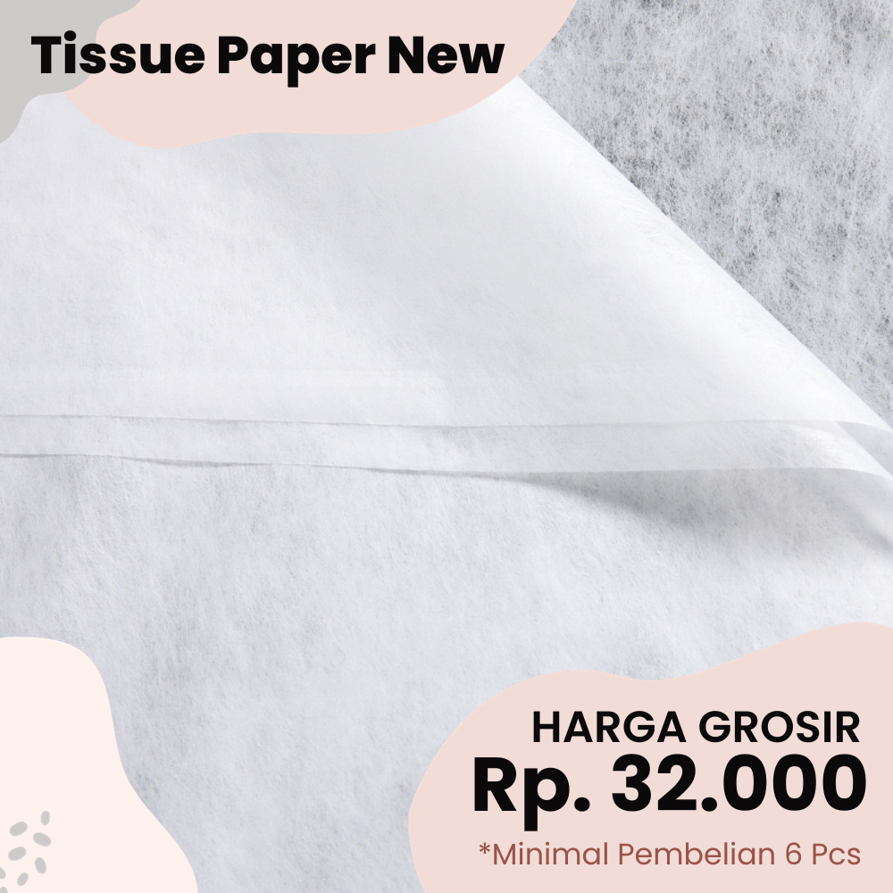 Jual [20 Lembar] Tissue Paper NEW - Paper Putih Basic - Kertas bunga ...