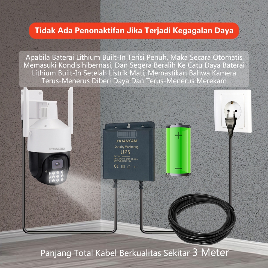 Jual XIHANCAM UPS Mini 12V Adaptor Power DC Mini UPS CCTV Untuk Router ...