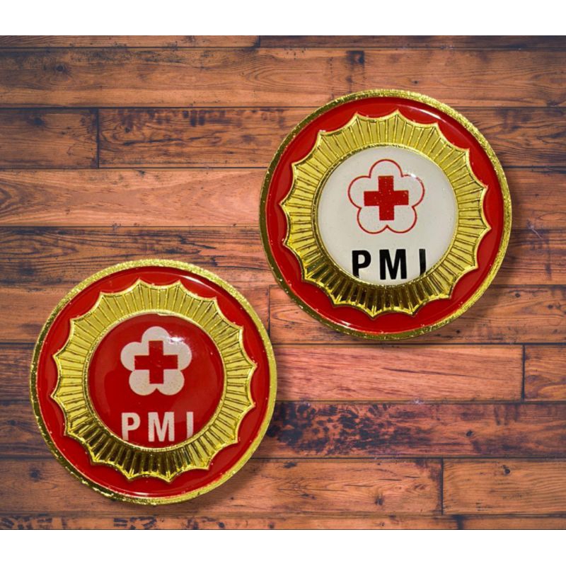 Jual pin bros PMI kuningan - Pin palang merah indonesia kuningan ...