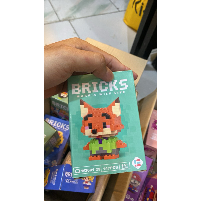 Jual LEGO BRICK LUCU Bricks Toys Model Kartun Building Blok Nano 3D ...