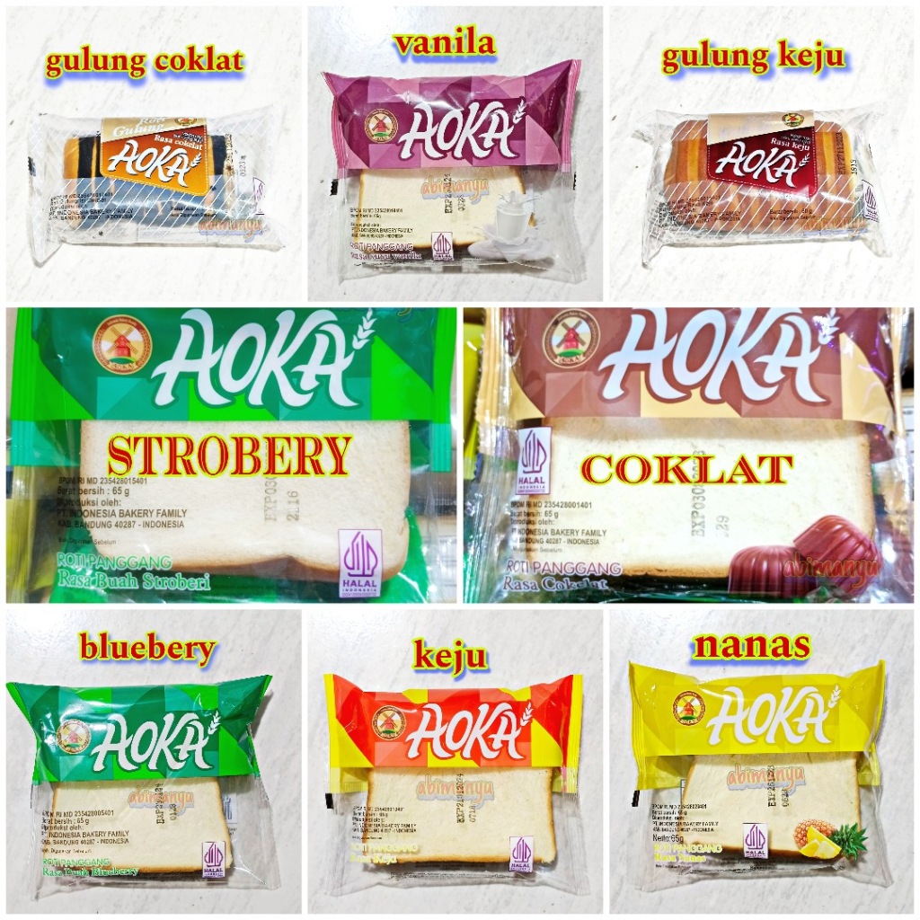 Jual aoka roti panggang 65 gr | Shopee Indonesia