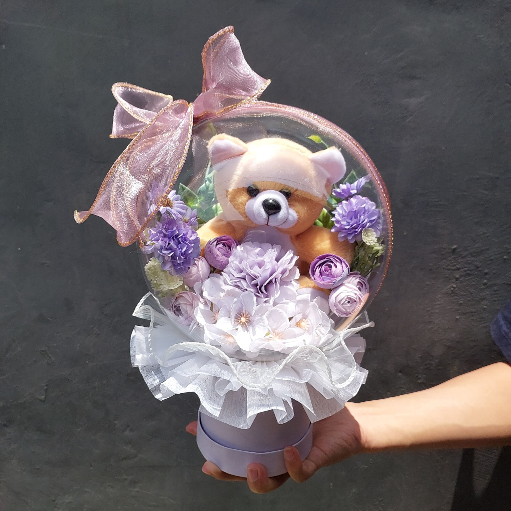 Jual Bloom Box Acrylic Balloon / Buket bunga balon akrilik | Shopee ...