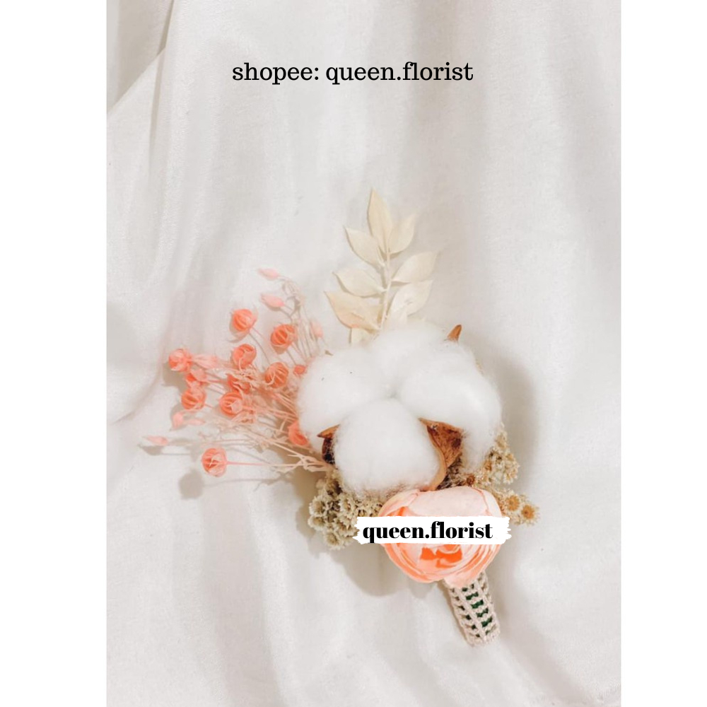 Jual boutonniere rustic / Corsage / bross bunga kering wedding for ...