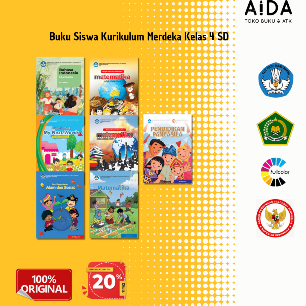 Jual Buku Kurikulum Merdeka Kelas 4 SD Buku Paket Siswa Kelas 4 SD ...