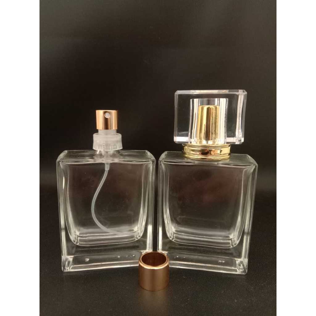Jual Botol parfum V32649 50ml easypump gold tutup crystal gold per pcs ...