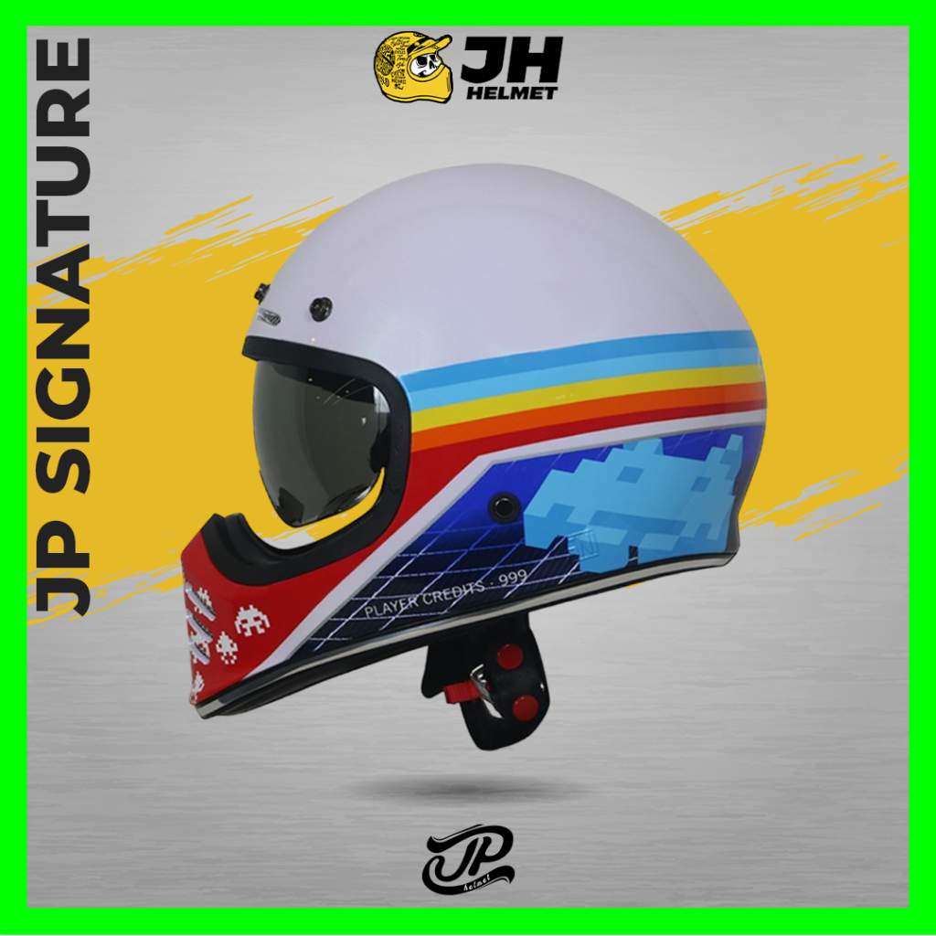 Jual Helm JP Signature Motif Give Me More Space | Helm Cakil | Helm ...