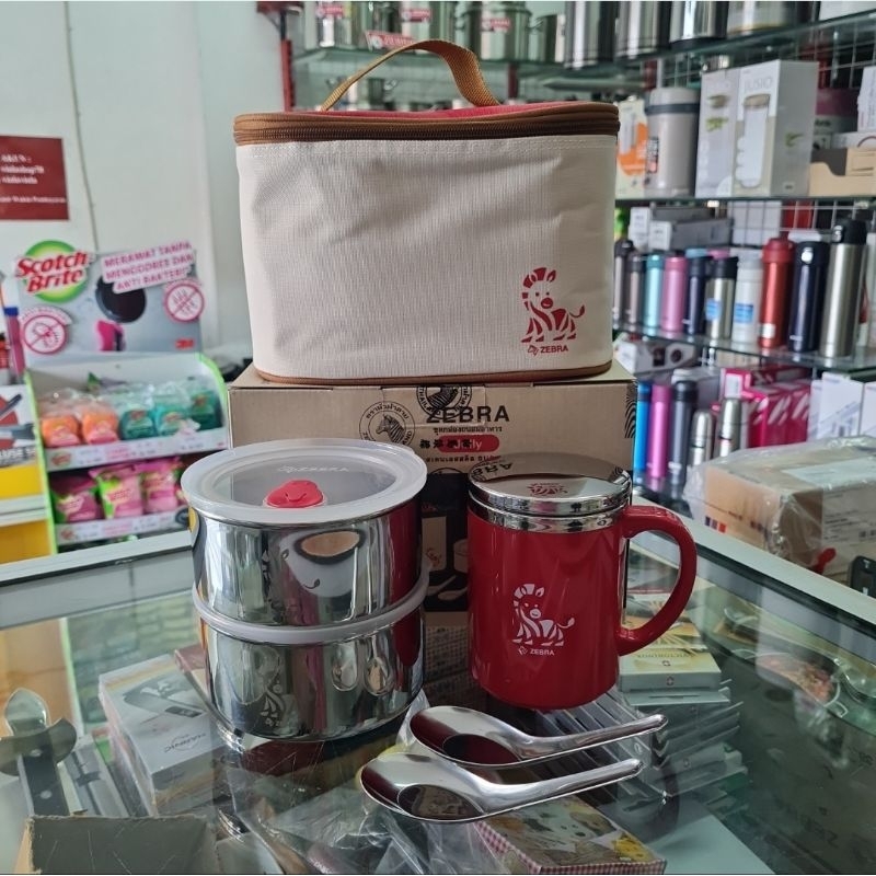 Jual 184157 Food Storage Set, Jolly Royal Red, SUS 304, Zebra, Thailand ...