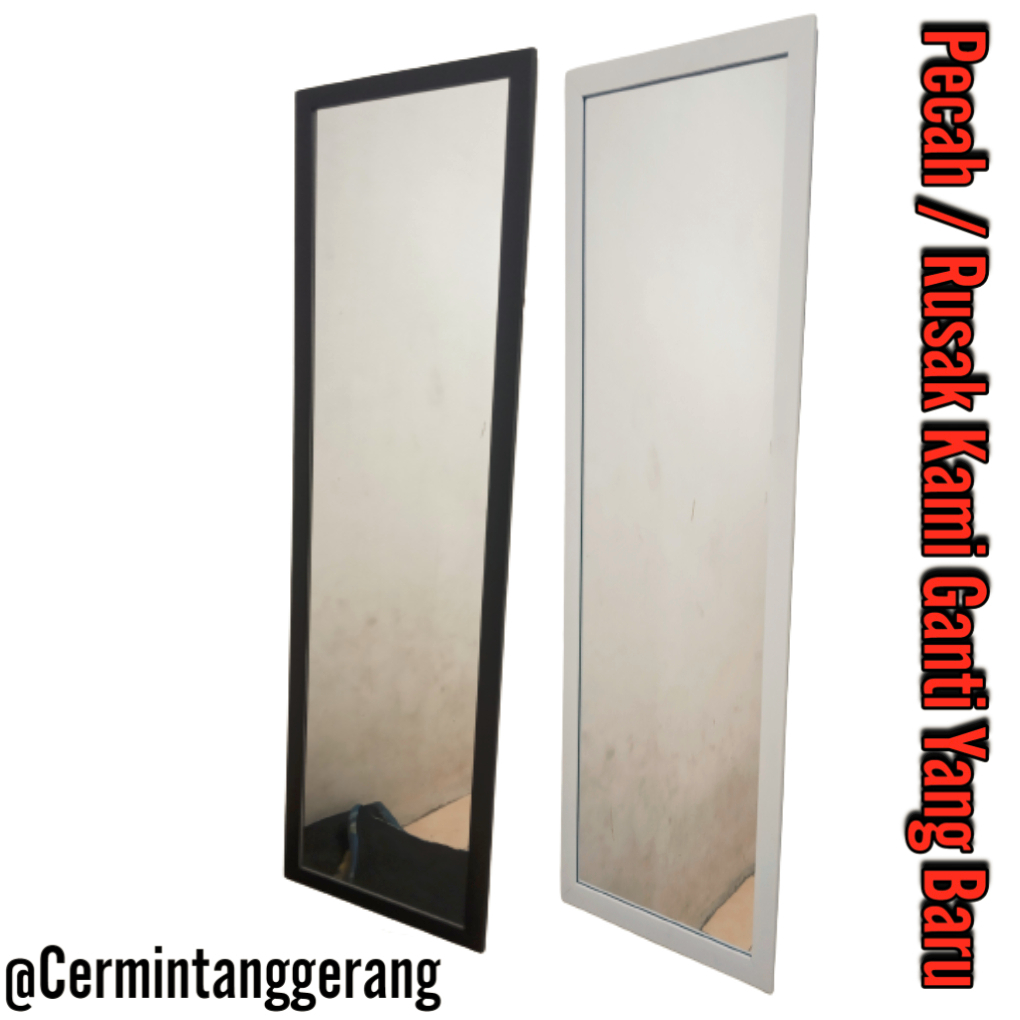 Jual Kaca Cermin Dinding / Cermin Gantung Ukuran 127 x 35 Cm Full Bingkai | Shopee Indonesia