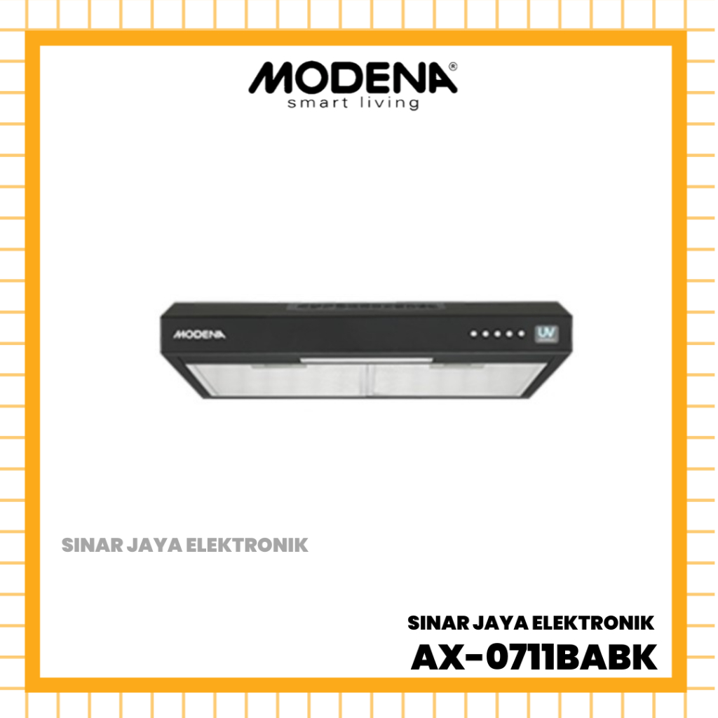 Jual COOKER HOOD MODENA AX-0711BABK SLIM HOOD 70 CM / PENGHISAP ASAP DAPUR | Shopee Indonesia