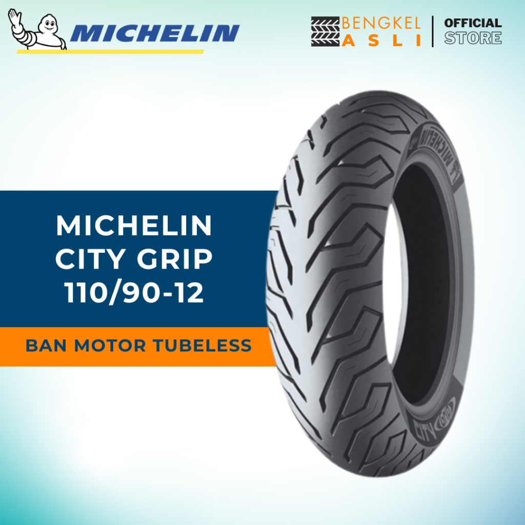 Jual Ban Motor Scooter MICHELIN CITY GRIP Ring 12 110/90-12 Tubeless ...