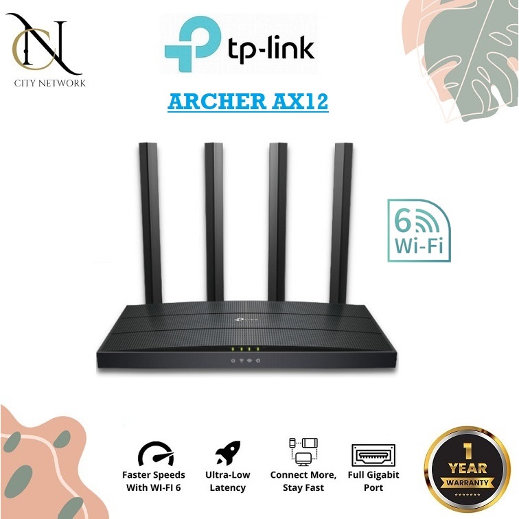 Jual TP-Link Archer AX12 AX1500 Wi-Fi 6 Wireless Dual-Band Gigabit ...