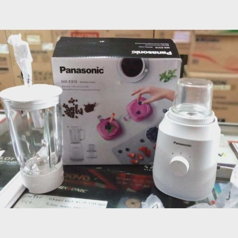 Jual BLENDER PANASONIC BLENDER GLASS 1L 280watt MX-E310 WHITE | Shopee ...
