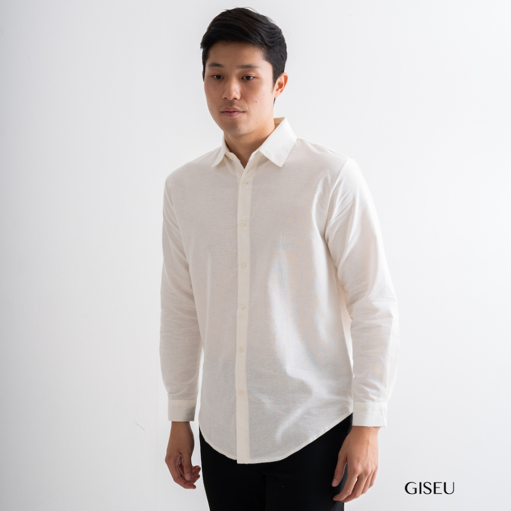 Jual Giseu - Greece Linen Shirt | Shopee Indonesia
