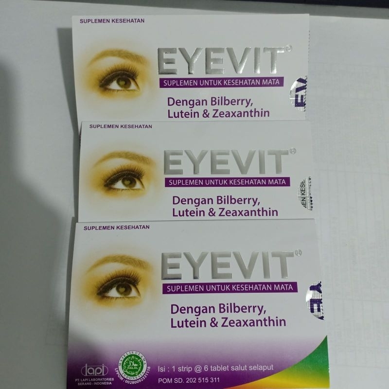 Jual Eyevit Tablet (1 strip isi 6 tablet) | Shopee Indonesia