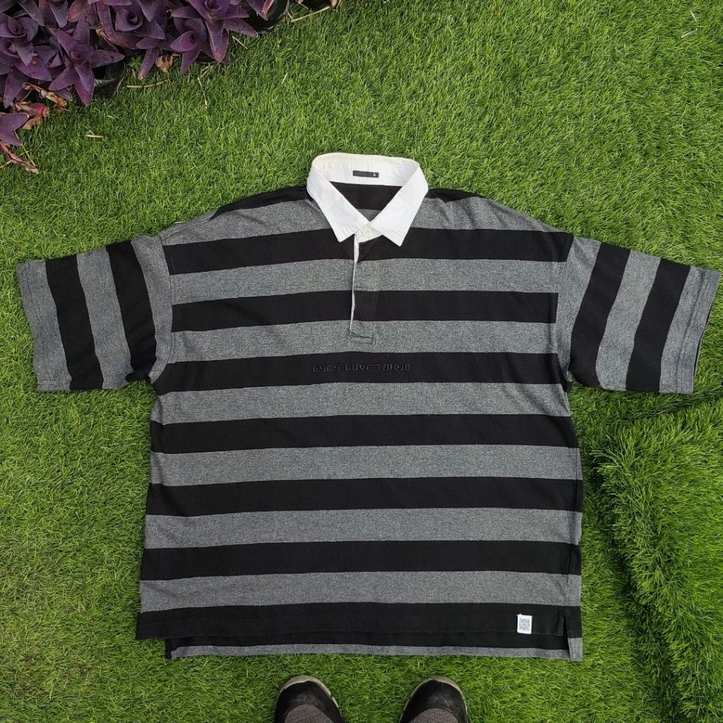 Jual Kaos Rugby Global Uniqlo Salur Tokyo Tadaomi Shibuya Japan, Boxy ...