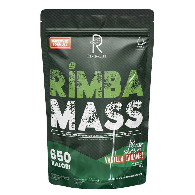 Jual RIMBALIFE RIMBA MASS 900GRAM 2LBS WEIGHT GAINER BULKING SUSU ...