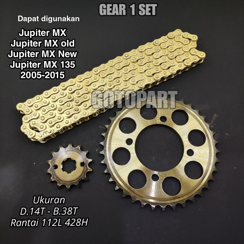Jual Gear Gir set Jupiter MX 135 old new 2006-2014 gigi tarik gearset ...