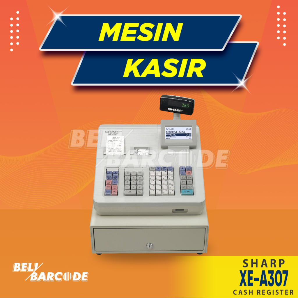 Jual Sharp XE-A307 Mesin Kasir Cash Register Cetak Thermal 58mm Dua Layar | Shopee Indonesia