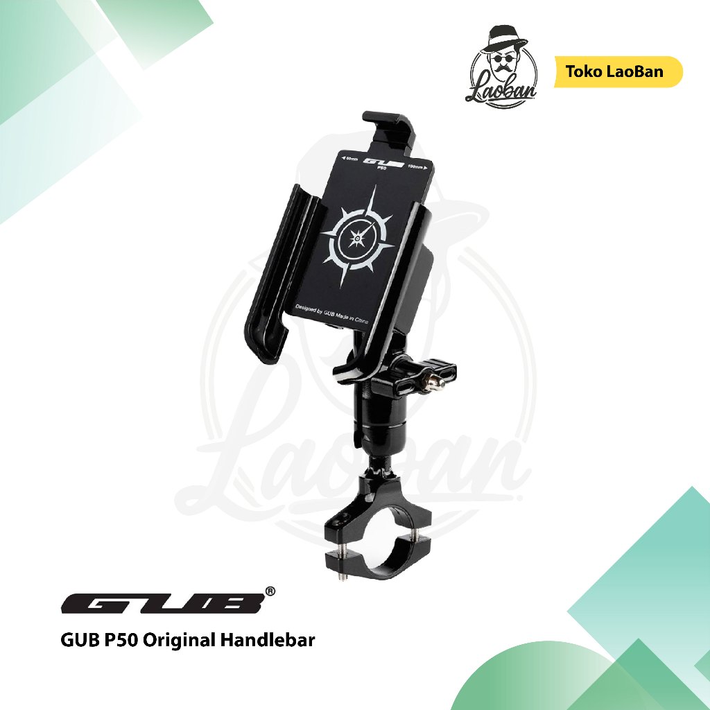 Jual Phone Holder GUB P50 Original - Holder HP Motor Holder HP Sepeda | Shopee Indonesia