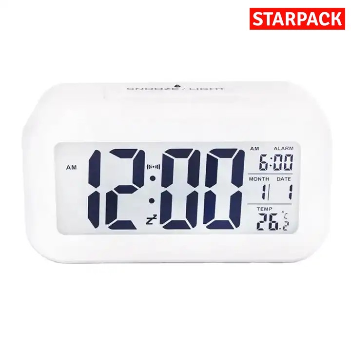 Jual Jam Meja Digital / Jam Weker Pintar / Digital Smart Clock & Suhu ...