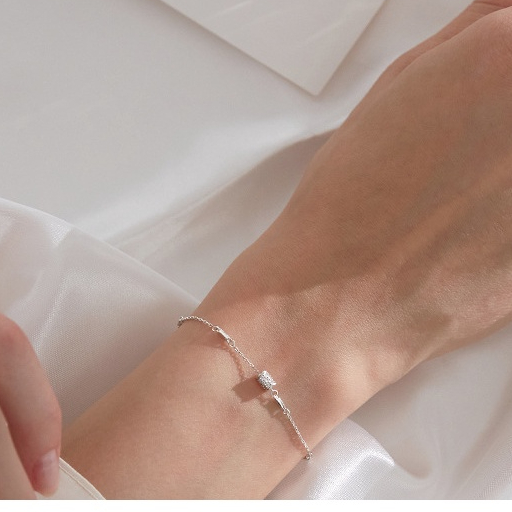 Jual REBECCA Korean Bracelet Silver Titanium Gelang ANTI KARAT ...