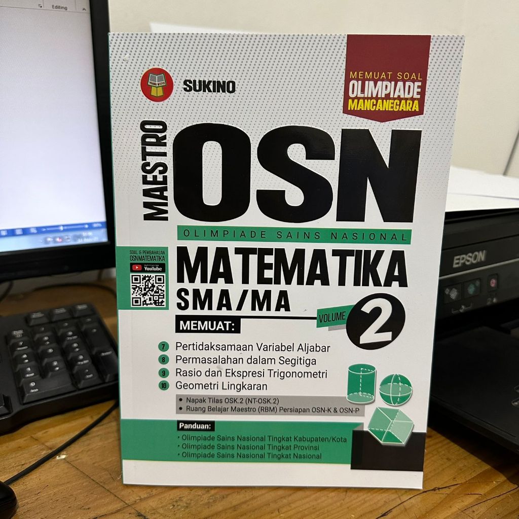 Jual BUKU OLIMPIADE MATEMATIKA - MAESTRO OSN MATEMATIKA SMA/MA VOL.2 PROF.SUKINO - YRAMA WIDYA ...