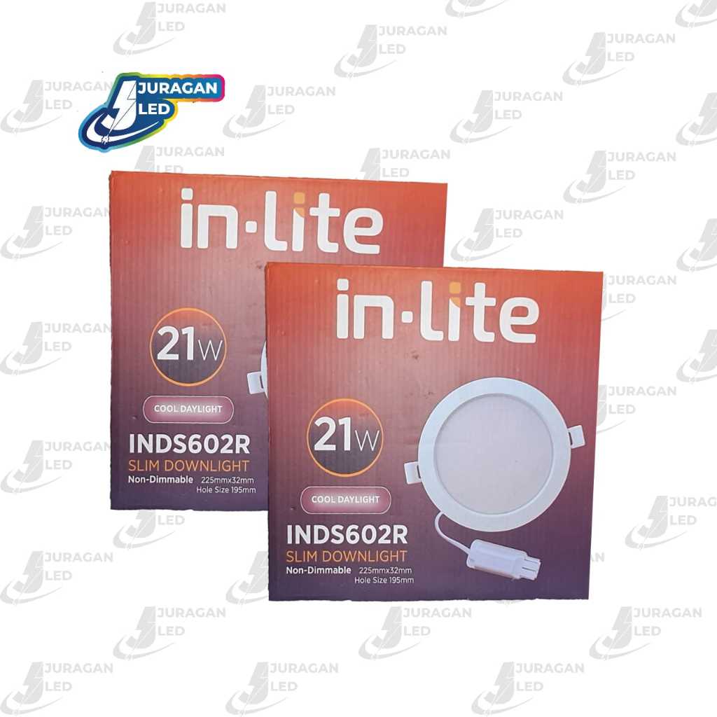 Jual InLite LED Lampu Slim Downlight INDS602R - 21W | Shopee Indonesia