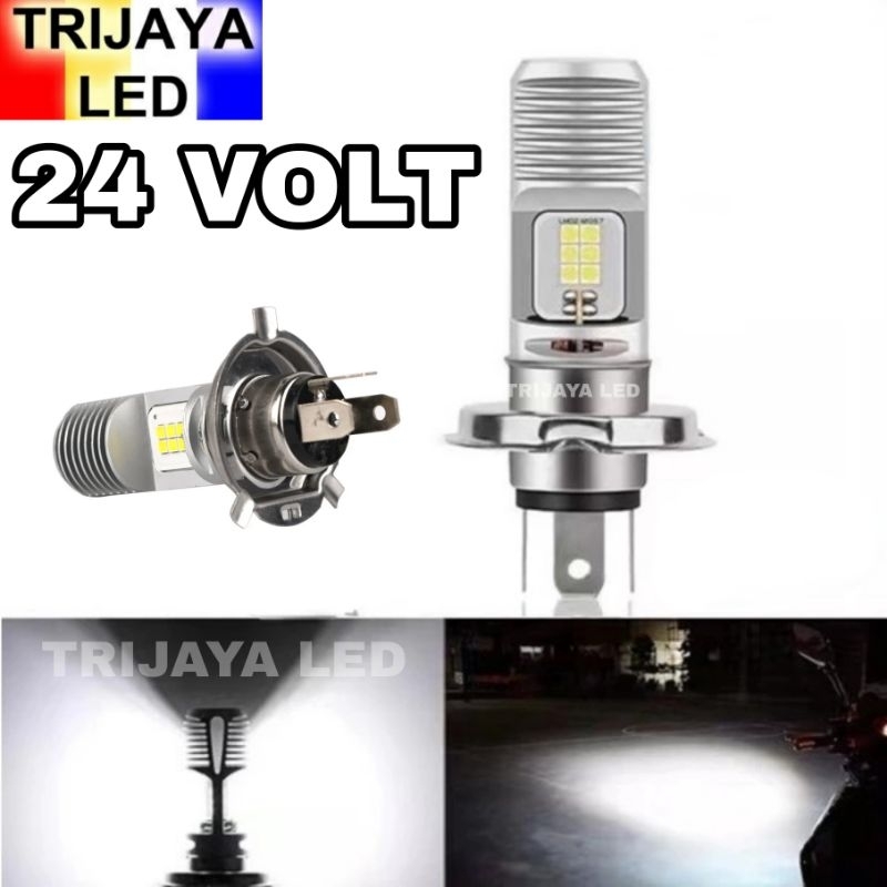 Jual Lampu LED Utama Depan 24 Volt H4 Laser Gun G12A 12 Mata Titik High ...